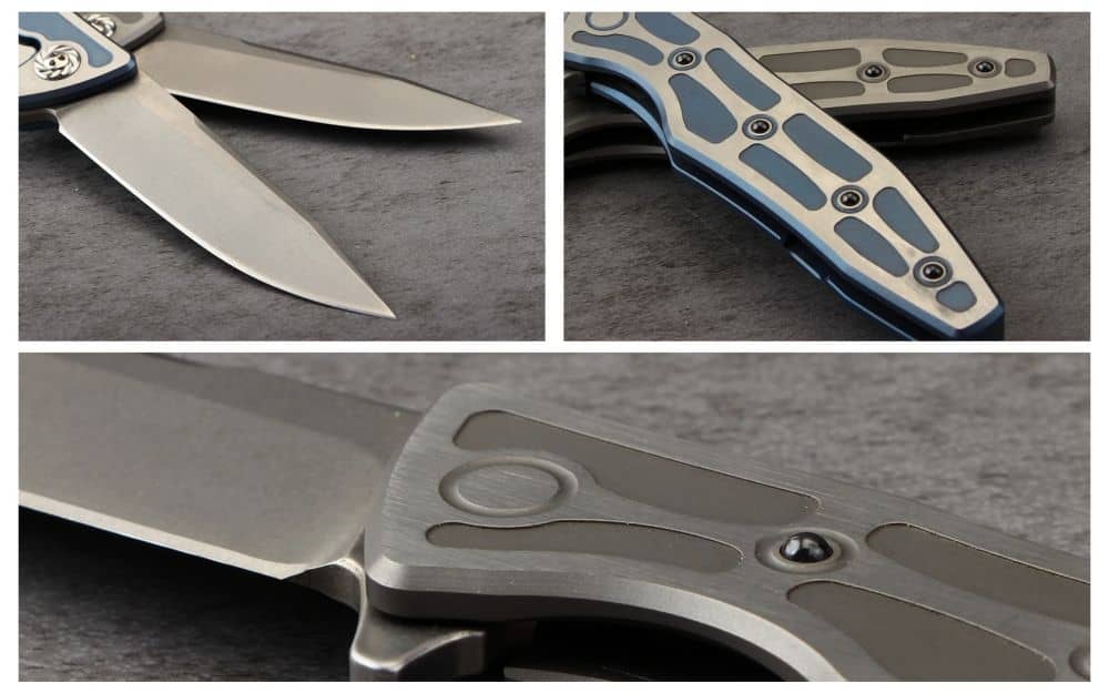 OEM Frame Lock Knife TC4 Titanium Handle (4.06 Inch CPM S35VN Blade ...